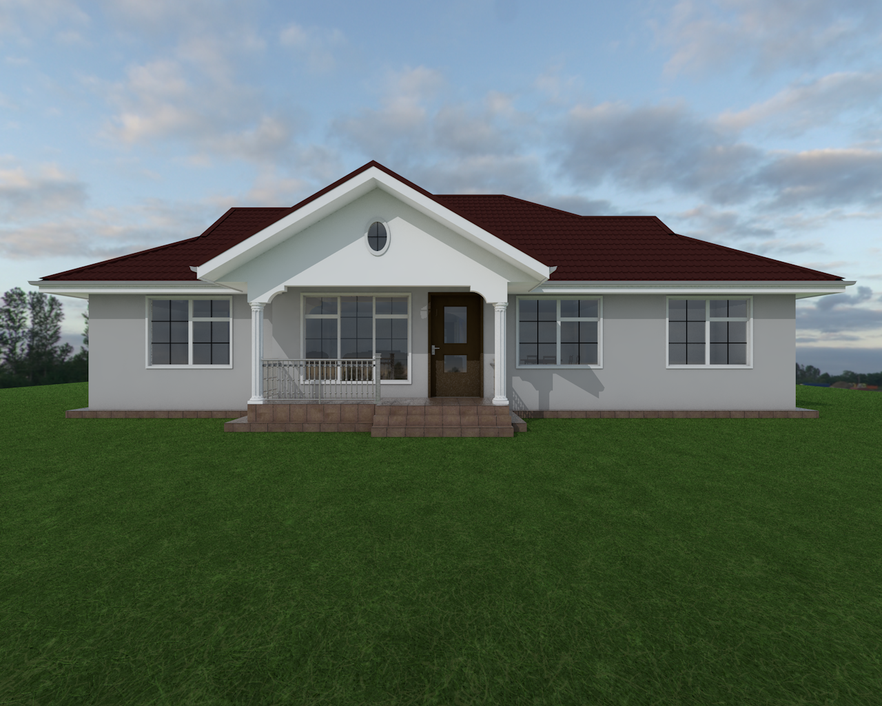 Four Bedroom Bungalow House Plan Muthurwa